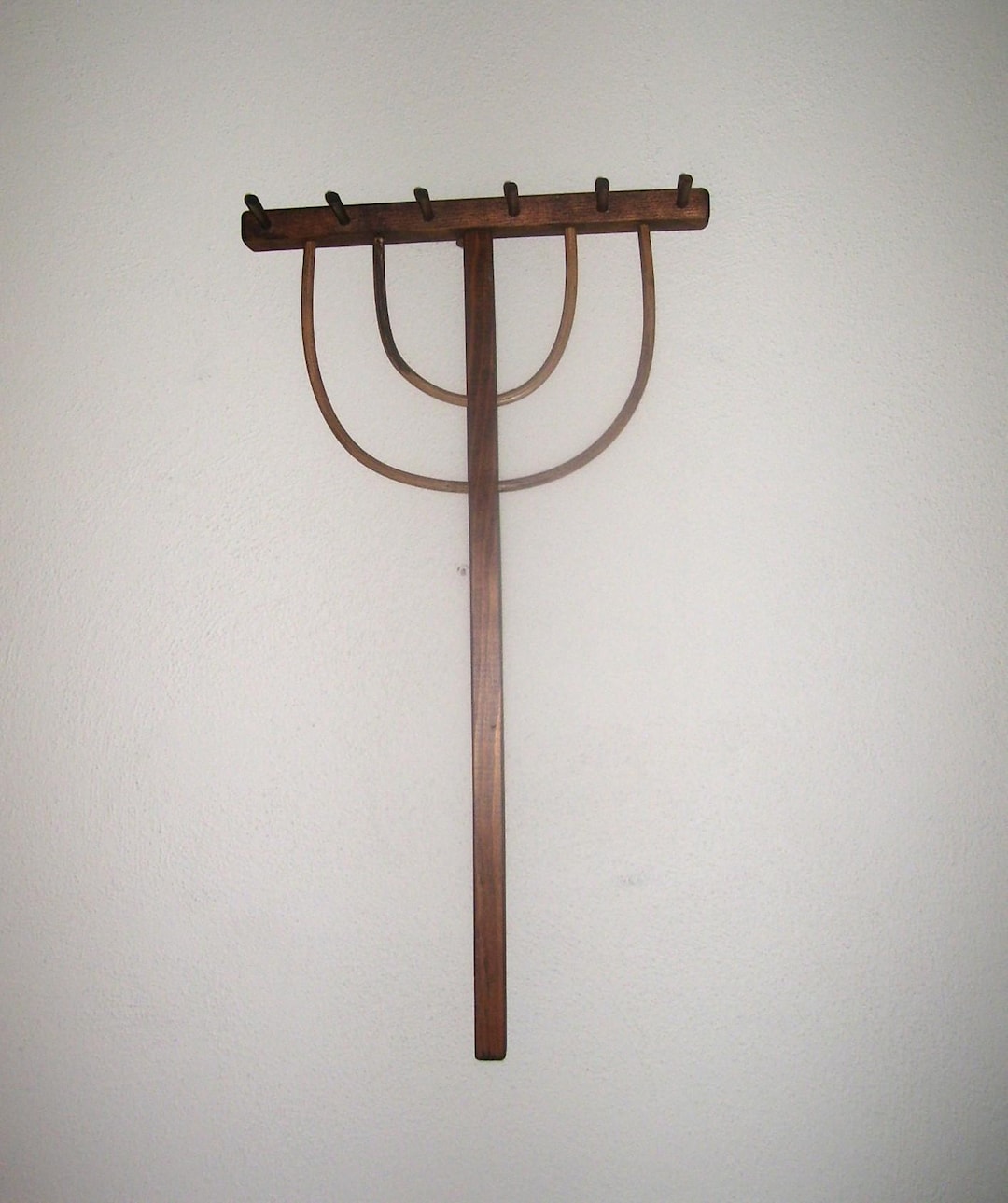 Amish Hay Rake Wall Decor Wood Necklace Holder Vintage 11x19.75 Inches ...