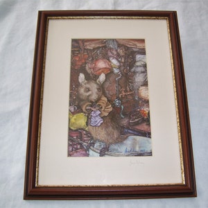 Jane Pinkney Mouse Print Anthropomorphic Mouse Print Signed 1987 10 ...