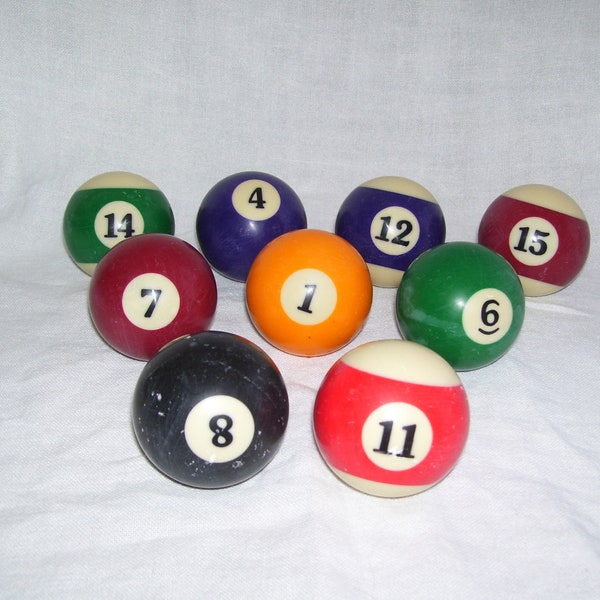 Vintage Pool Balls - Etsy
