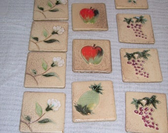 Vintage 4x4 Tiles - Etsy