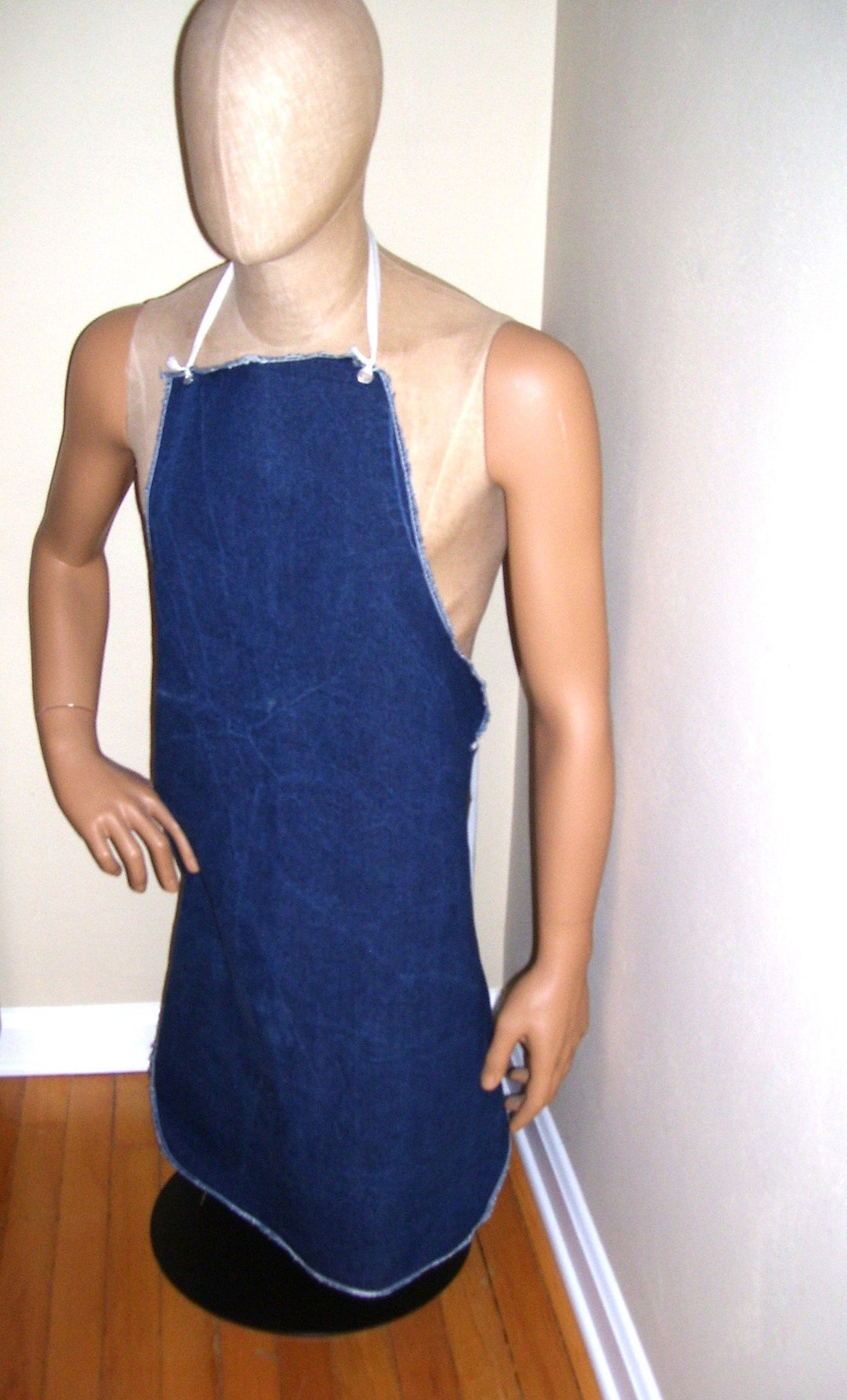 Denim Apron Denim Shop Apron Vintage - Etsy