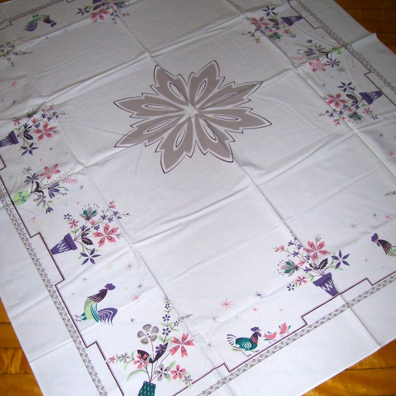 Purple Tablecloth - Etsy