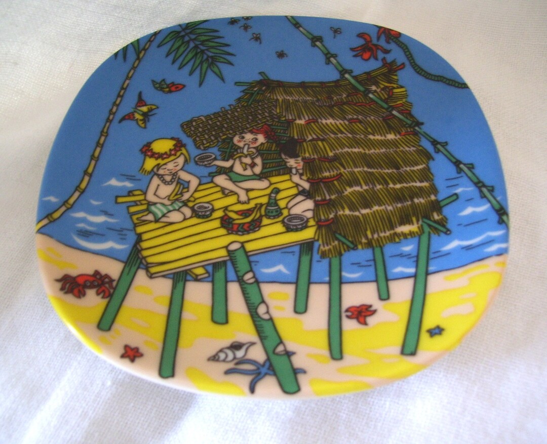 Sweden Rorstrand Astrid Lindgren Pippi Dish Wall Plate 4.75 Inches ...