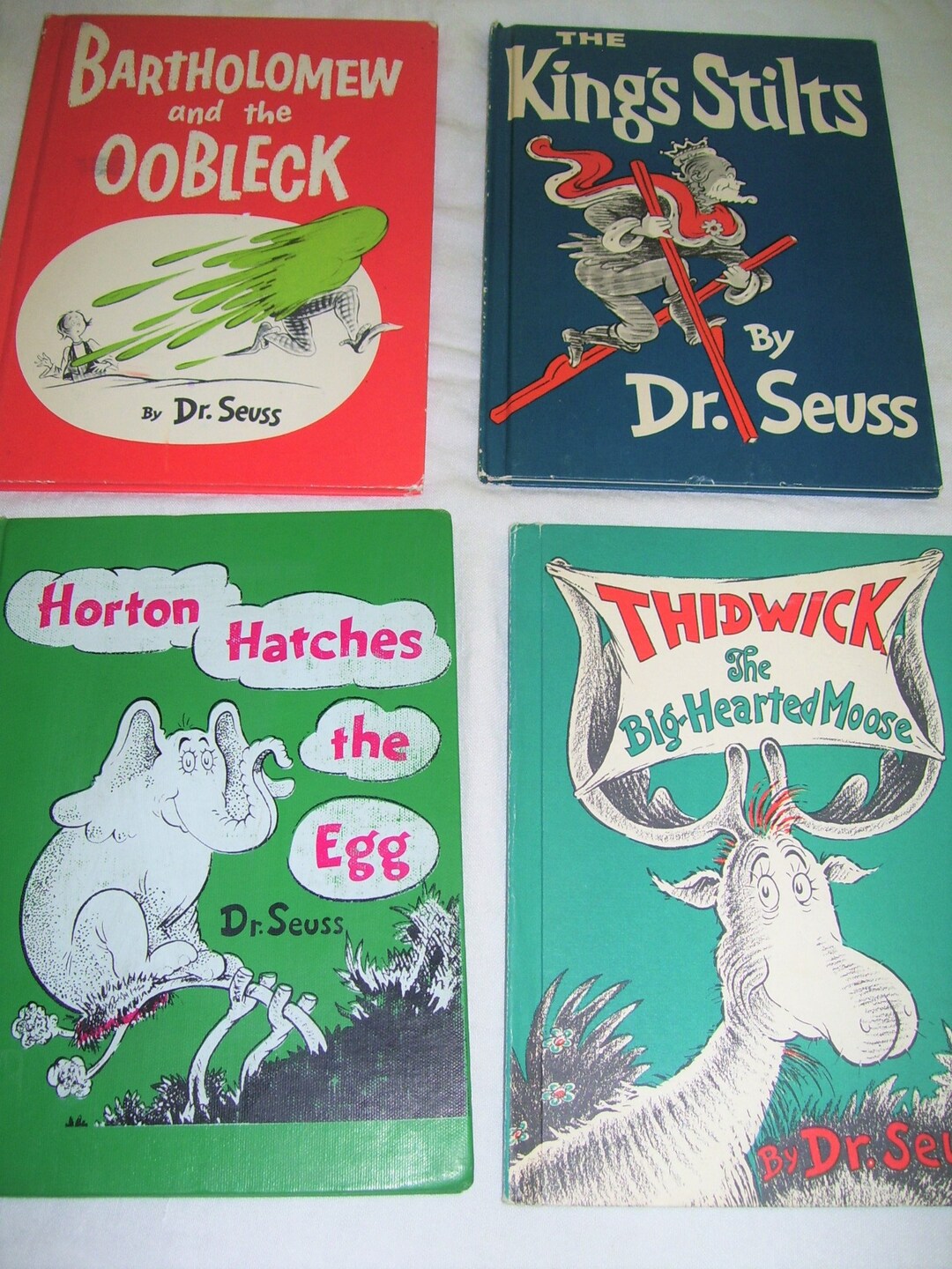 4 Dr. Seuss Hardcovers Horton Hatches the Egg, Bartholomew and the ...