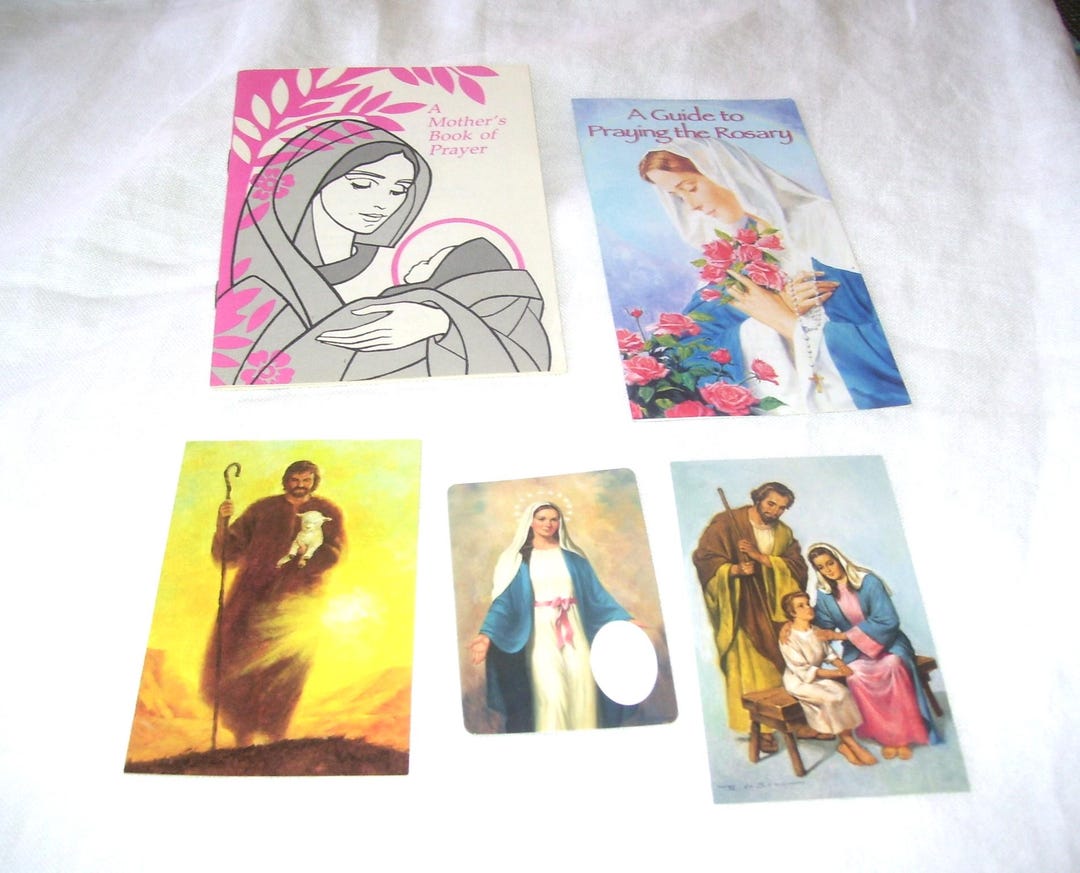 Catholic Ephemera Paper Rosary Guide Mother's Book of Prayer Vintage - Etsy