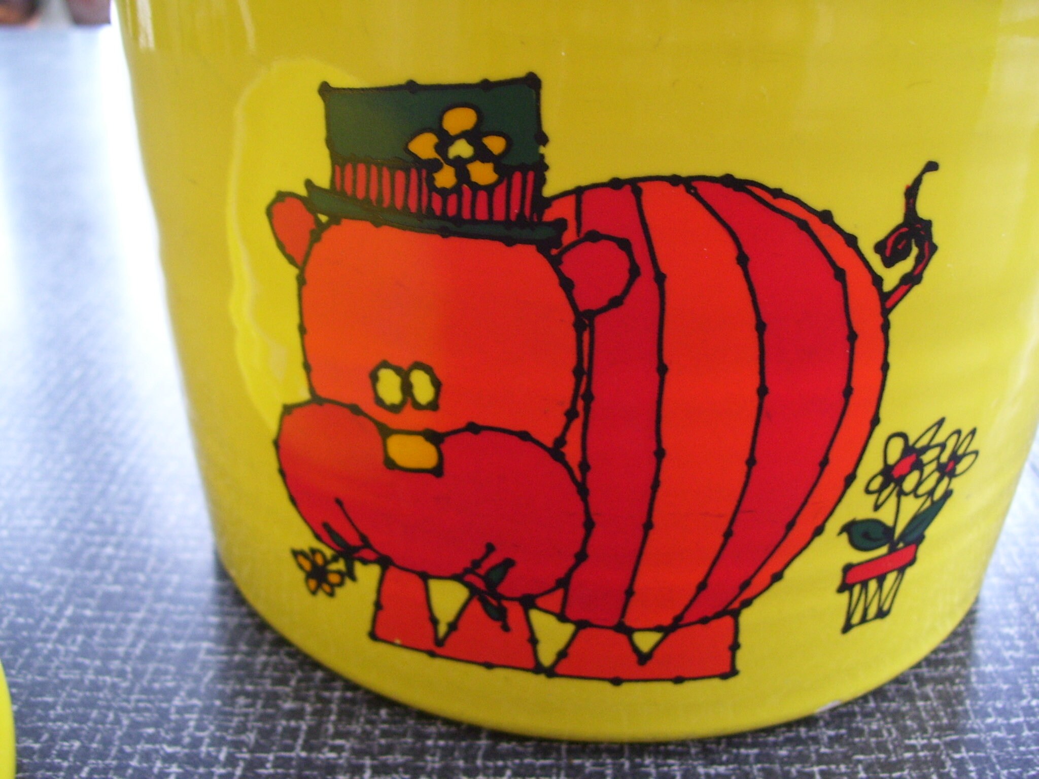 Haeger Hippo Cookie Jar Mod Cookie Jar 7.25x8.5 | Etsy