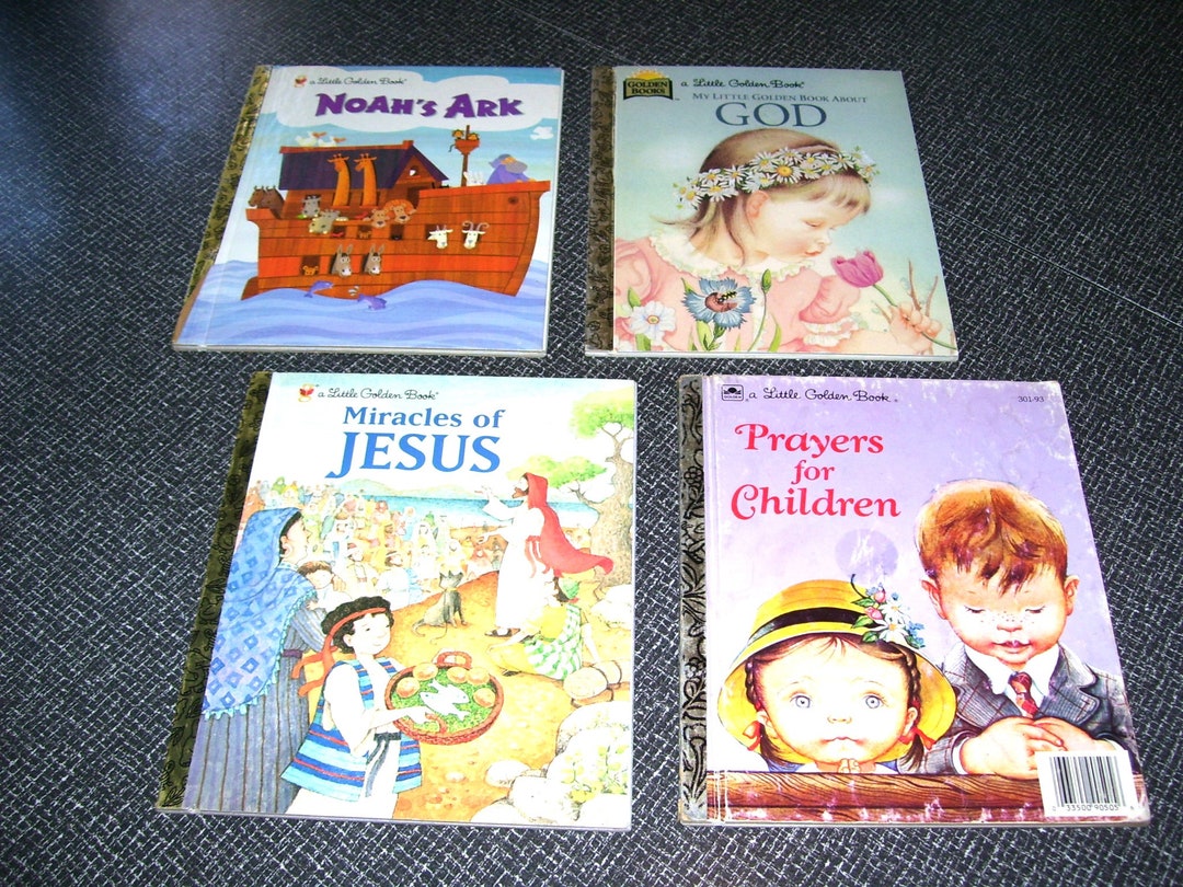 4 Religious Golden Books Christian Golden Books Noah's Ark, Prayers for ...
