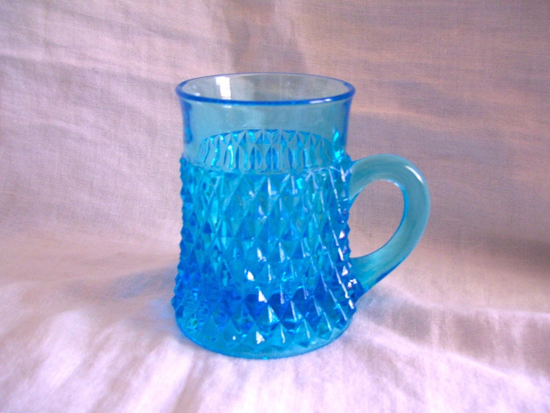 Blue Indiana Glass Tiara Mug Tankard - Etsy