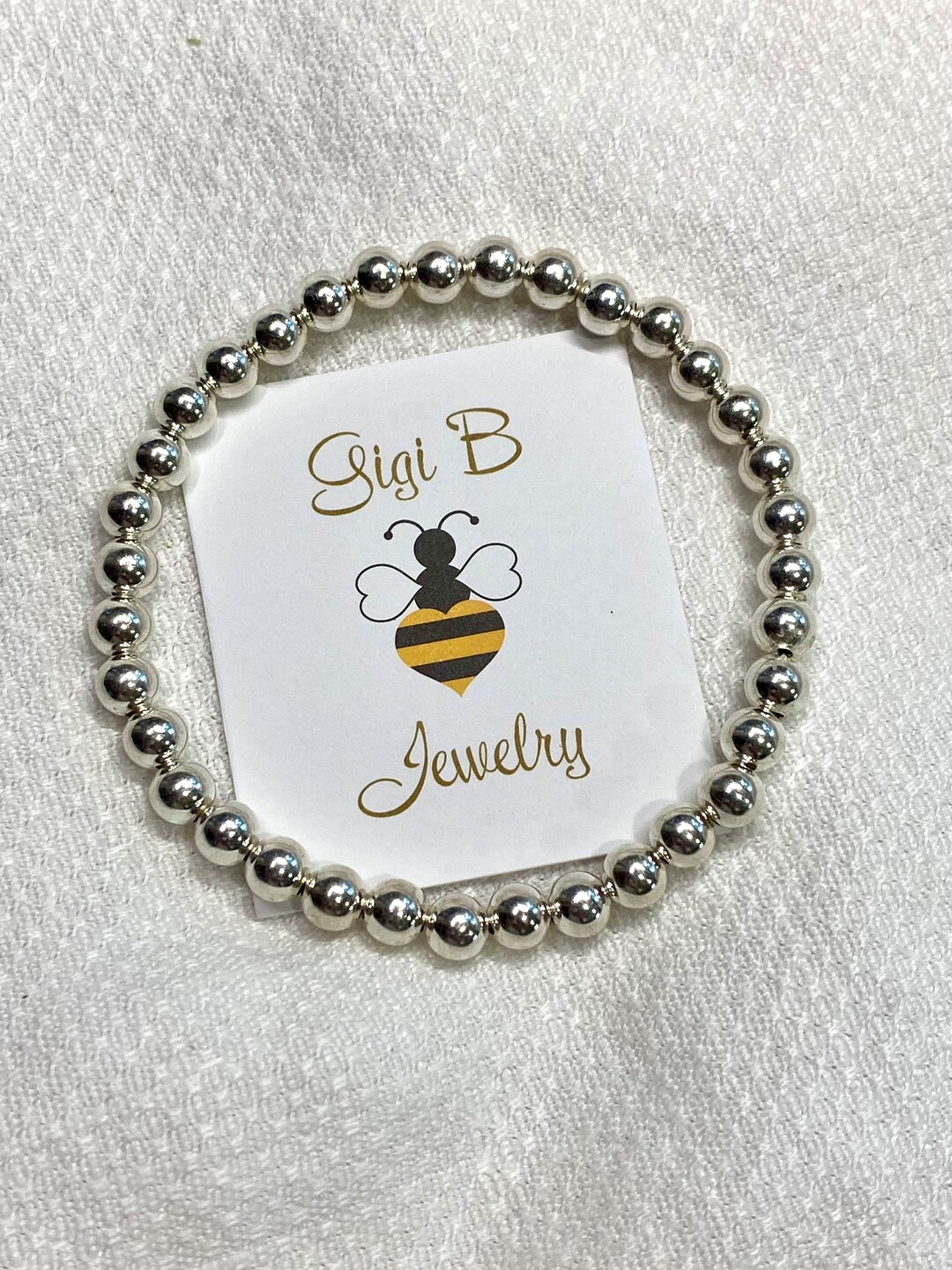 6mm Sterling Silver Full Beaded Braclets - Etsy