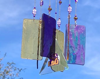 Auburn Tigers' Stained Glass Wind Chime - Etsy