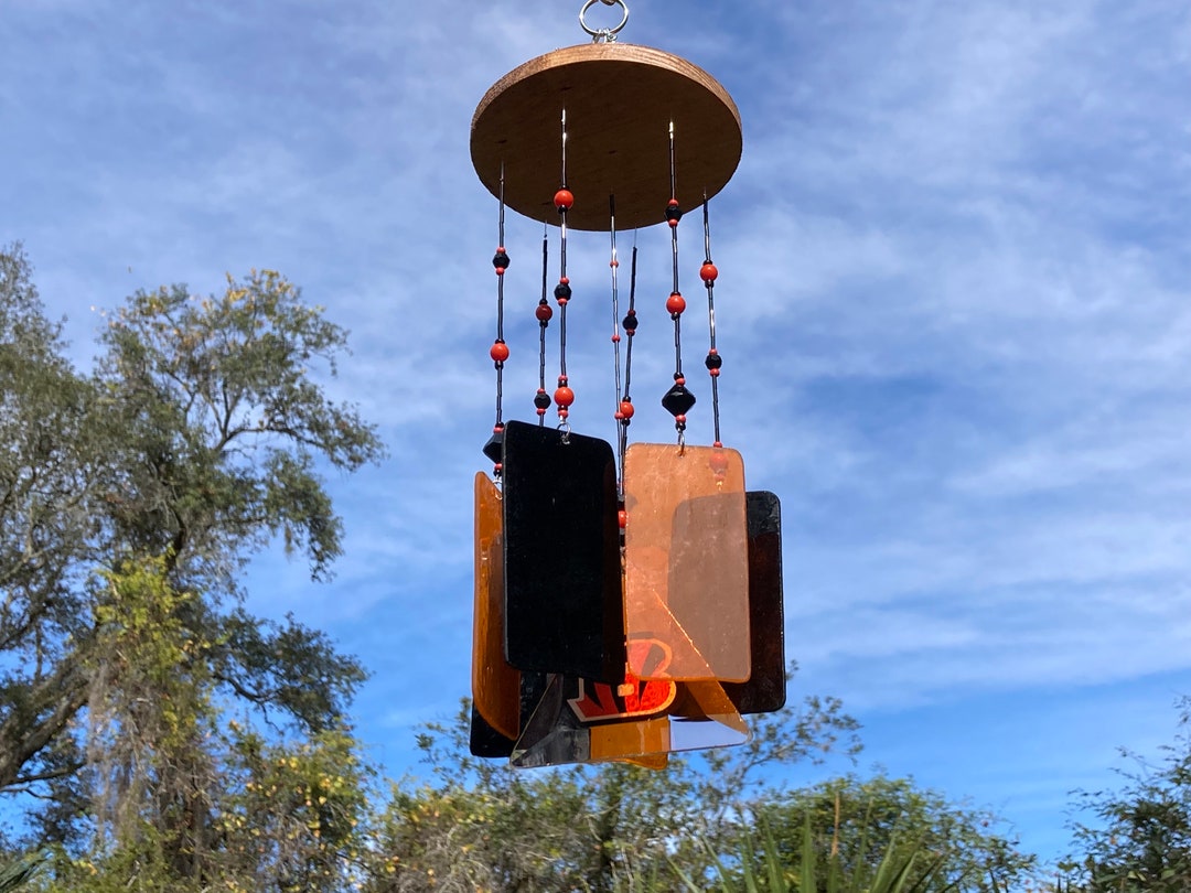 Cincinnati Bengals' Stained Glass Wind Chime - Etsy