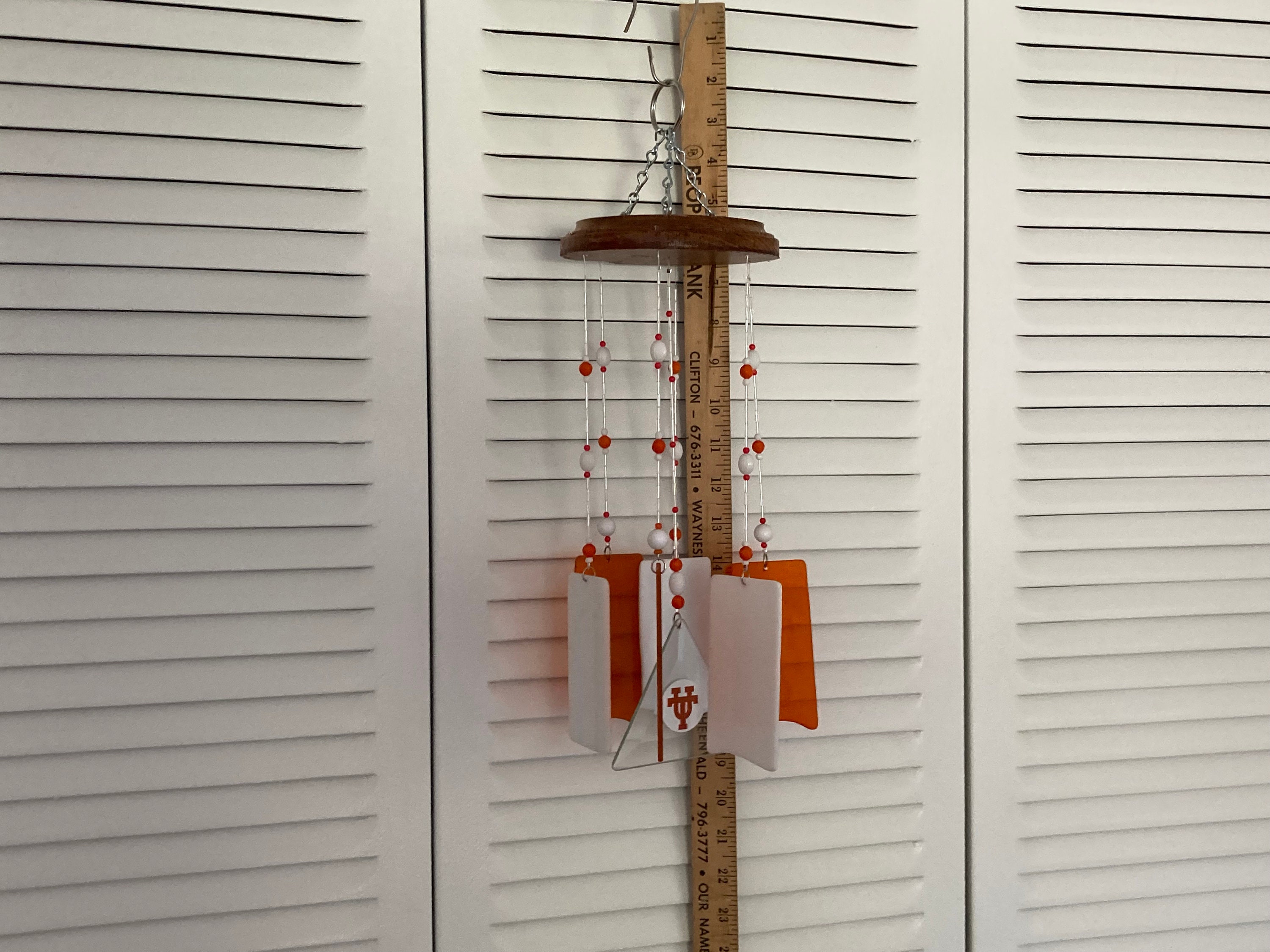 Texas Longhorns' Stained Glass Wind Chime - Etsy