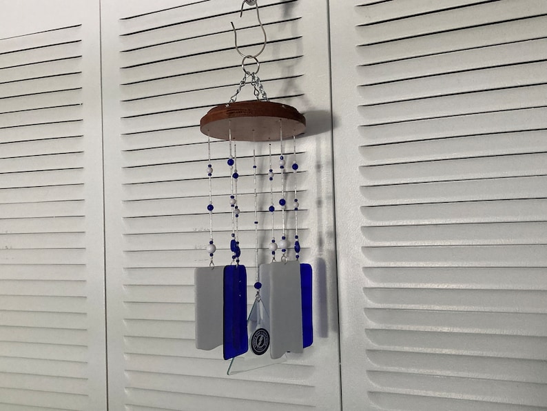 Tampa Bay Lightning Bolts'-stained Glass Wind Chime - Etsy