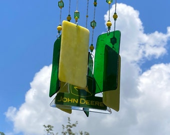 John Deere Stained Glass Wind Chime - Etsy