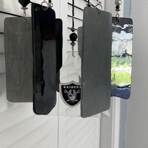 Las Vegas Raiders' Stained Glass Wind Chime - Etsy