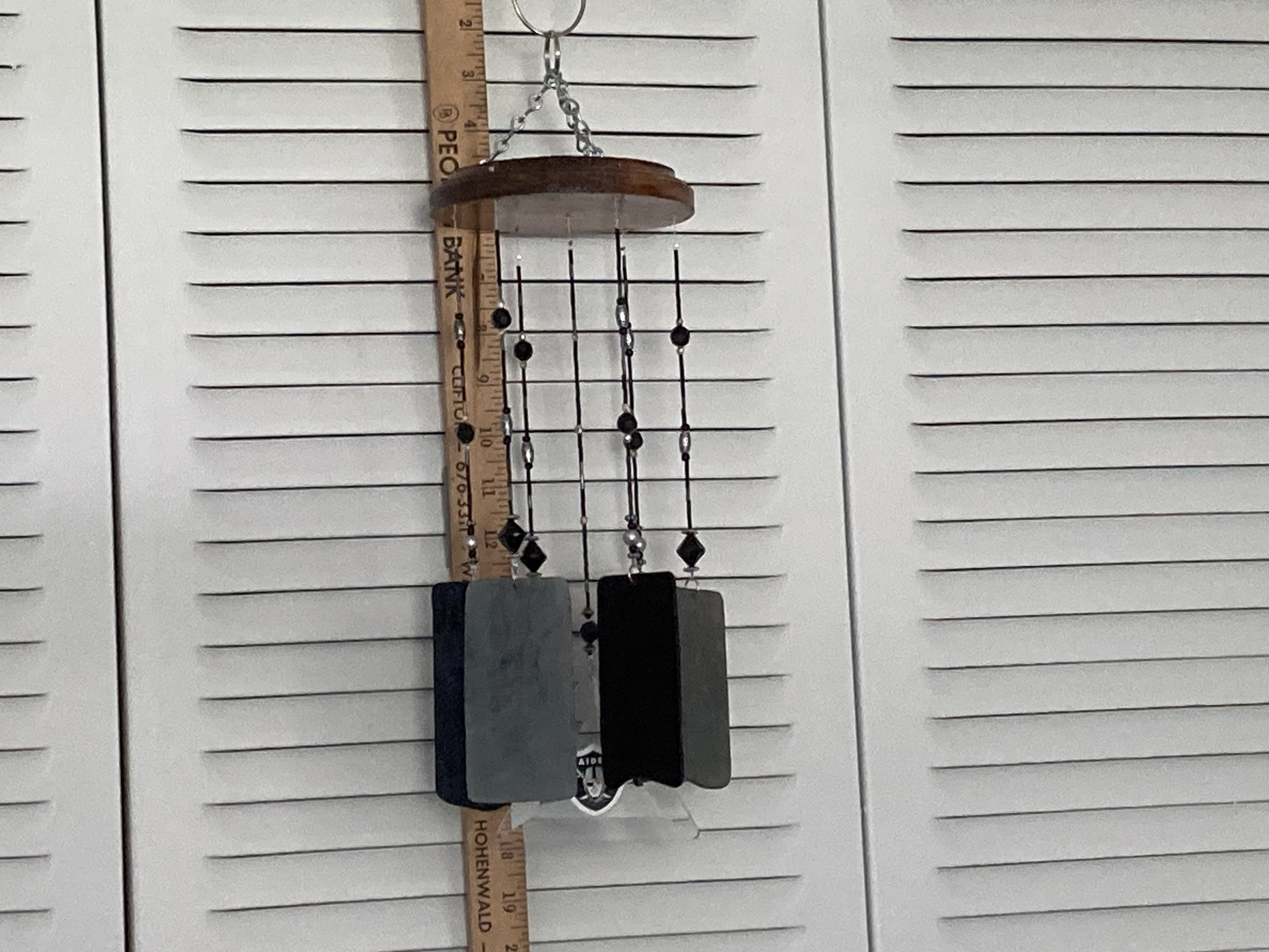 Las Vegas Raiders' Stained Glass Wind Chime - Etsy