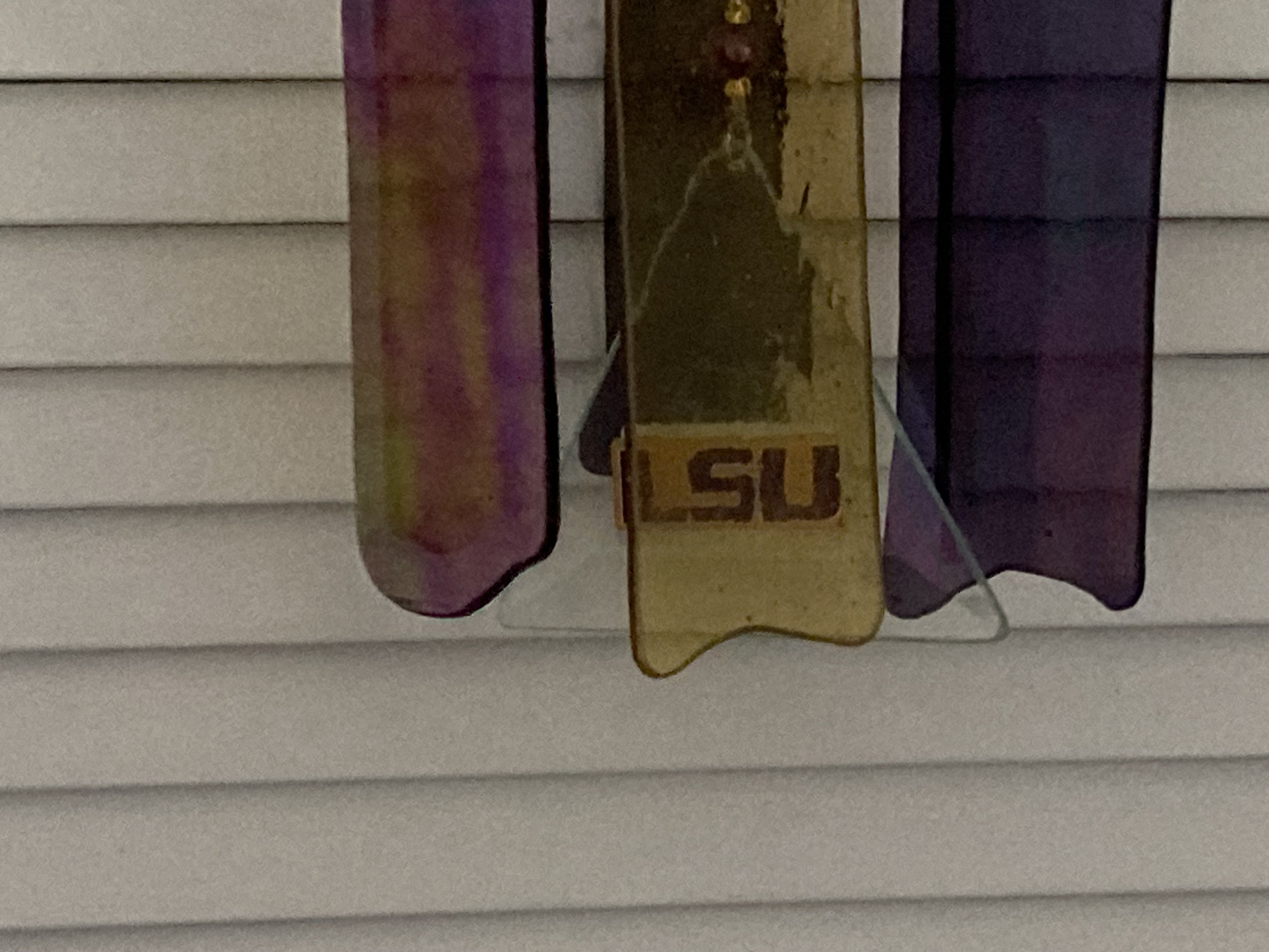 Lsu Tigers' Stained Glass Wind Chime - Etsy