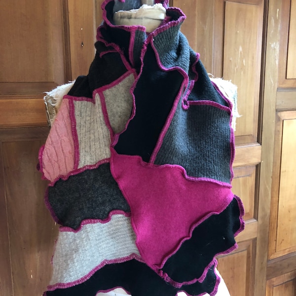Upcycled Scarf - Etsy