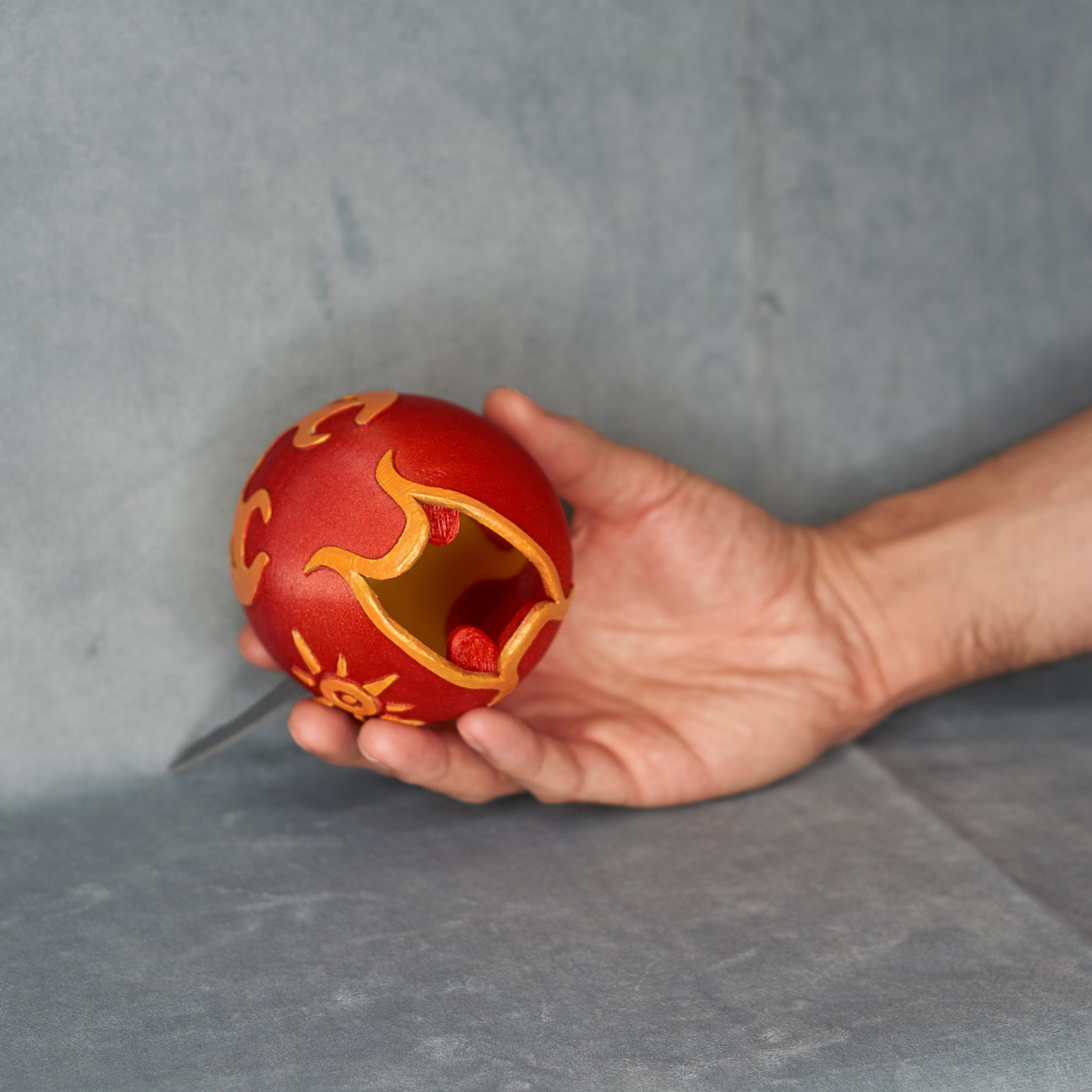 Digi Egg of Courage Dice Container Hand Painted With - Etsy