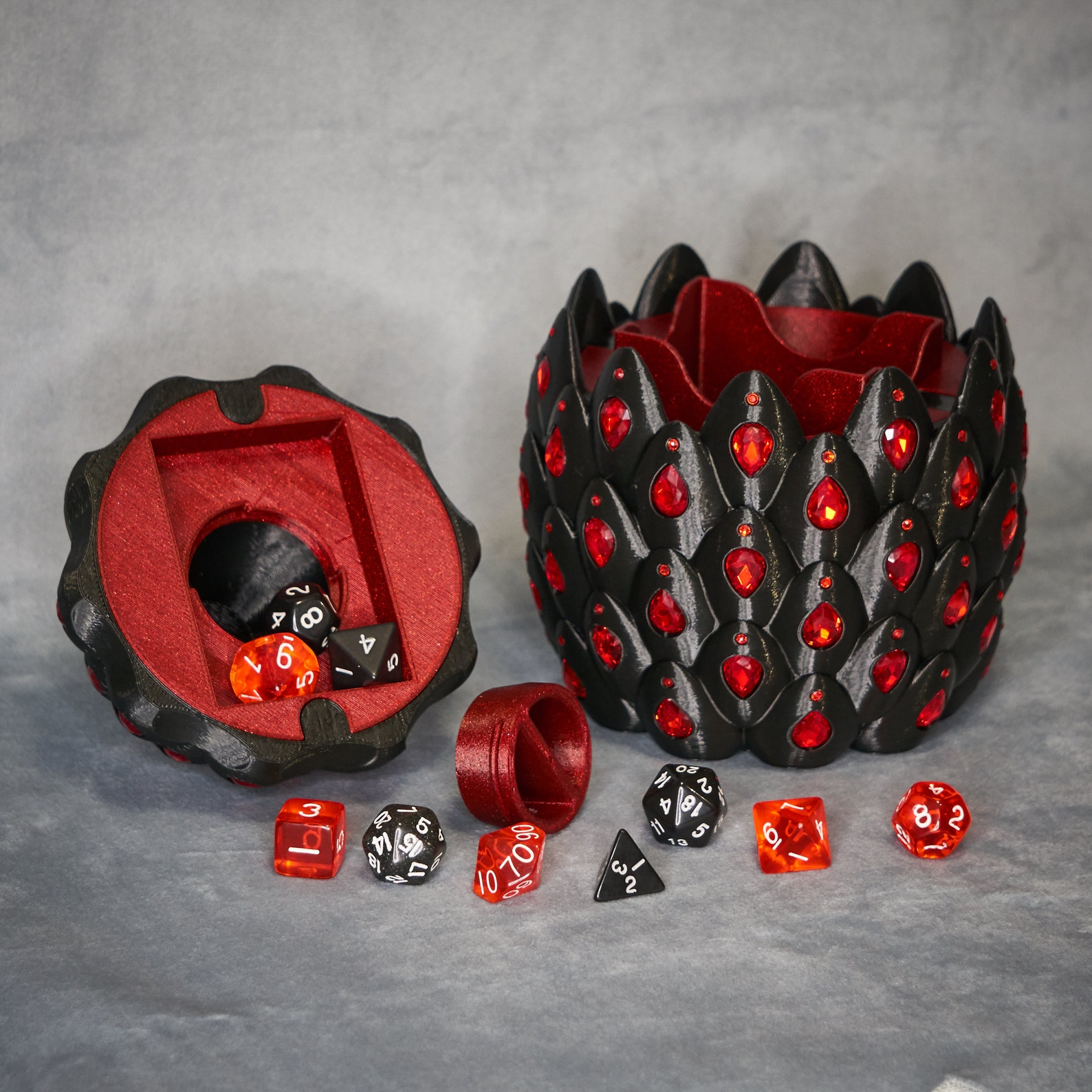 Teardrop Gemmed Ridgeback Dragon Egg Deck Box for Holding A - Etsy