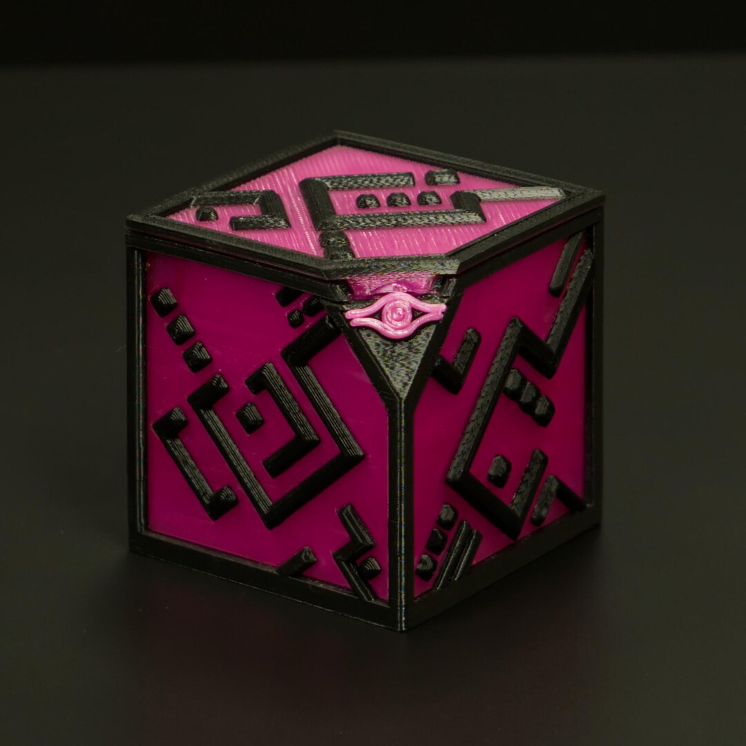 WYSIWYG Pink With Black Yugioh Quantum Cube Container - Etsy