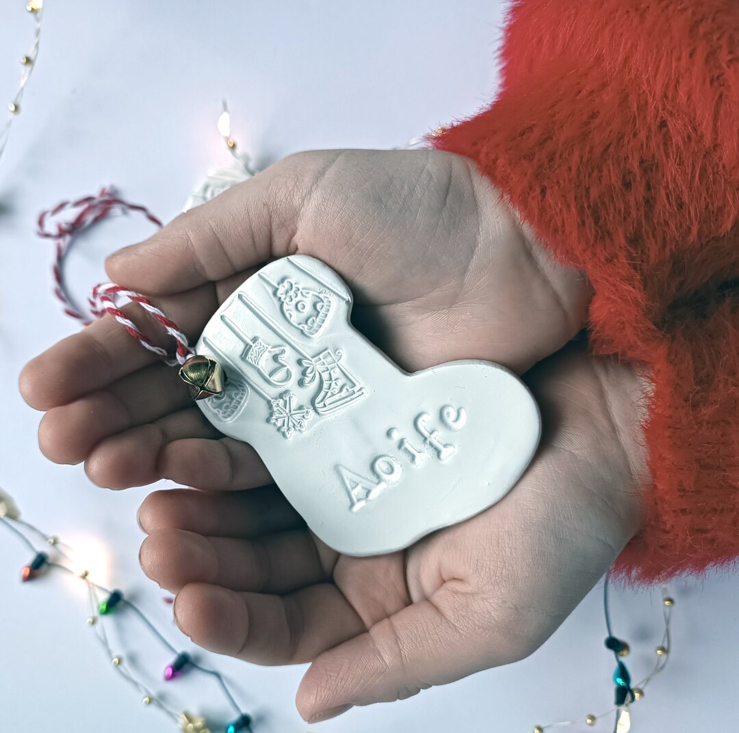 Personalised Children's Christmas Stocking Tree Ornament - Etsy