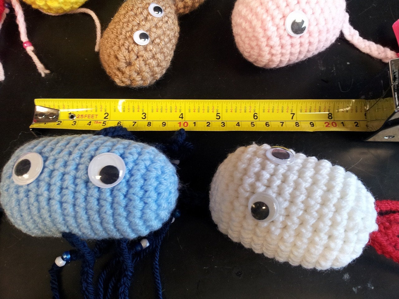 Amigurumi Crochet Bacteria Plush Toy, Cute Stuffed Microbes - Etsy