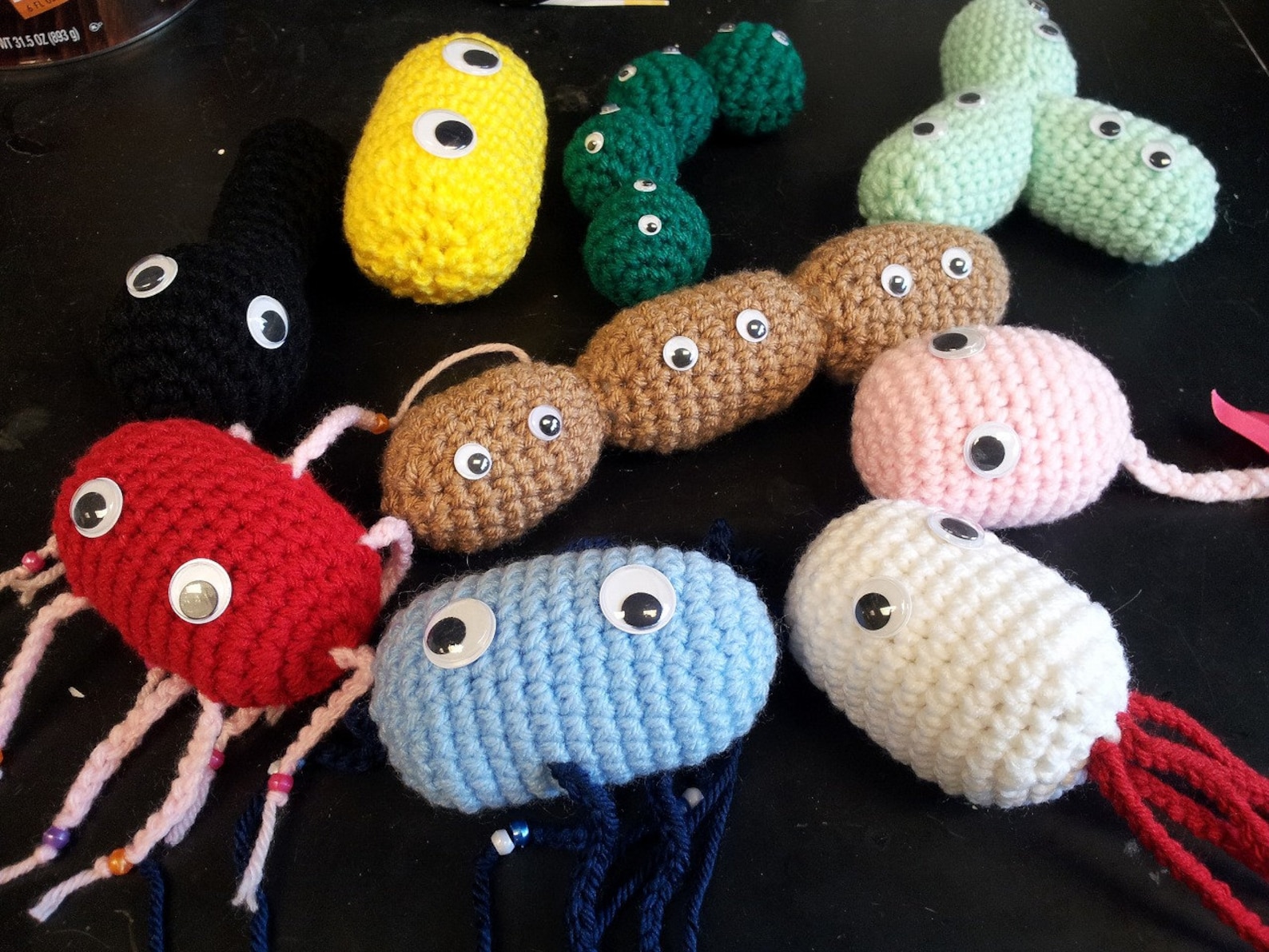 Amigurumi Crochet Stuffed Big Cute Bacteria - Etsy