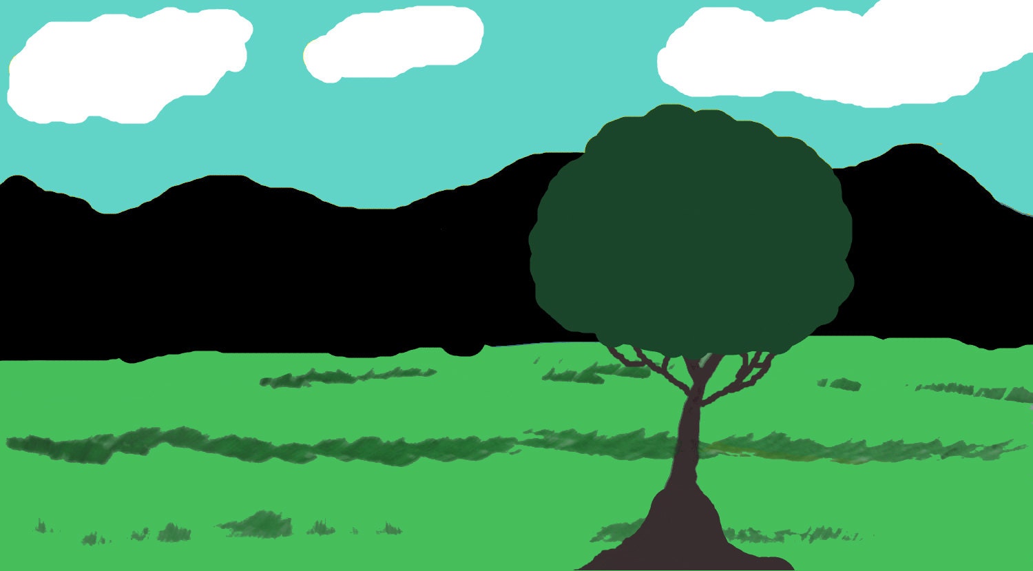 Huge Wall Art Modern Homedecor Abstract Landscape Painting Modern ...