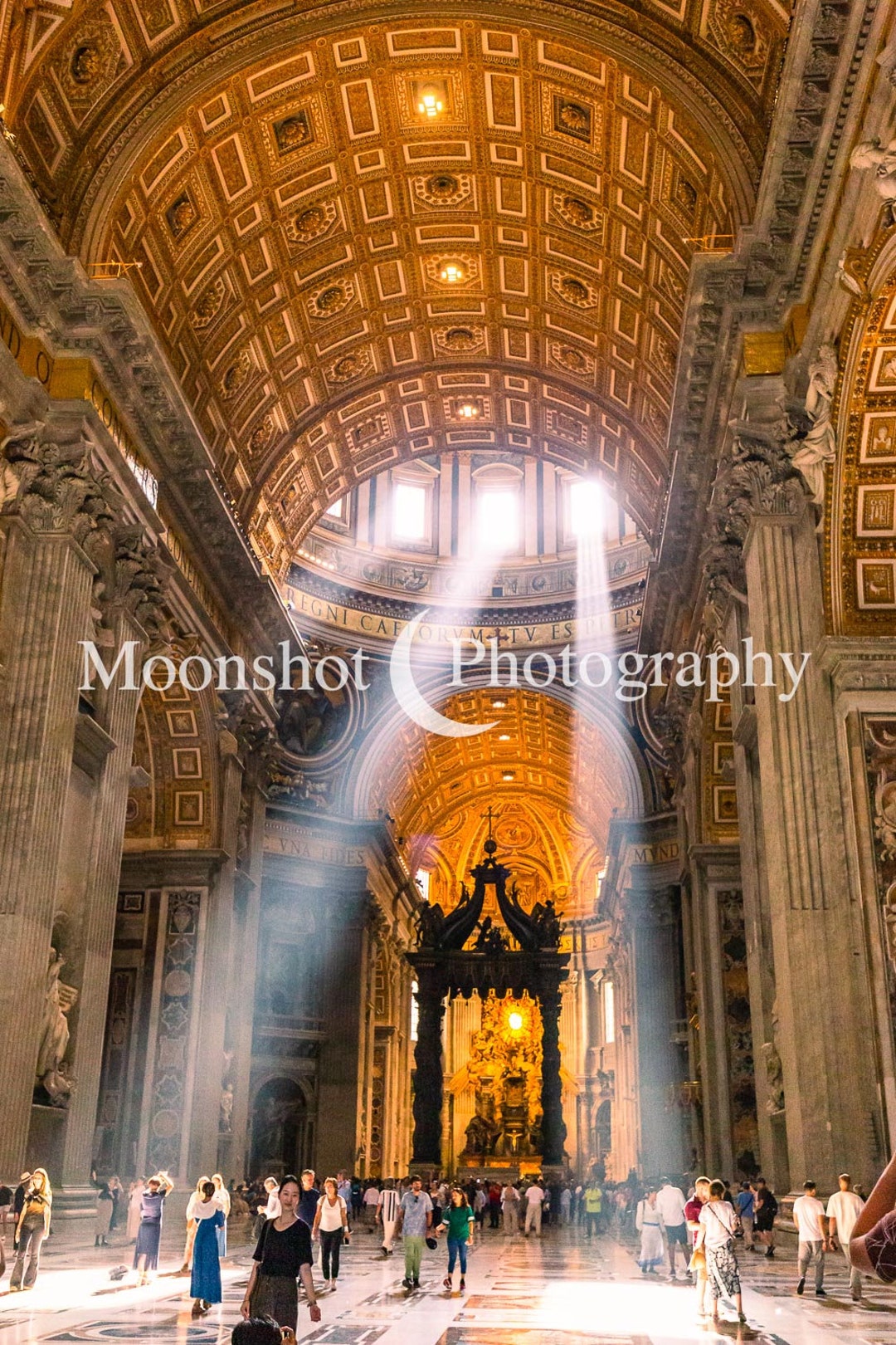 Vatican City - Sun Beams in St. Peter's - Etsy