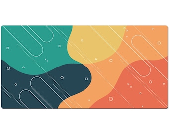 Large Geometric Mousepad - Etsy