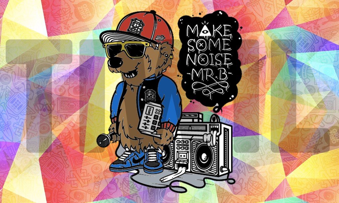 Griz Mr. B Light Geo Flag - Etsy