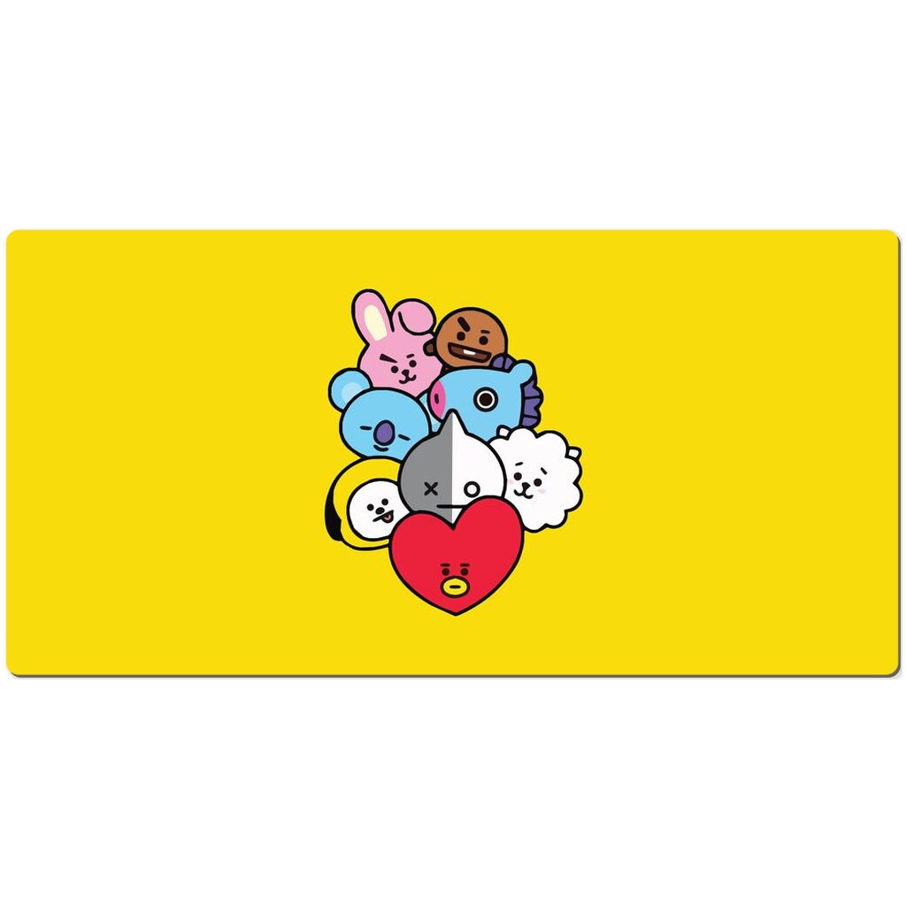 Bts Bt21 Line Japanese Mouse Pad Gamer Desk Mat Large Desk | Etsy