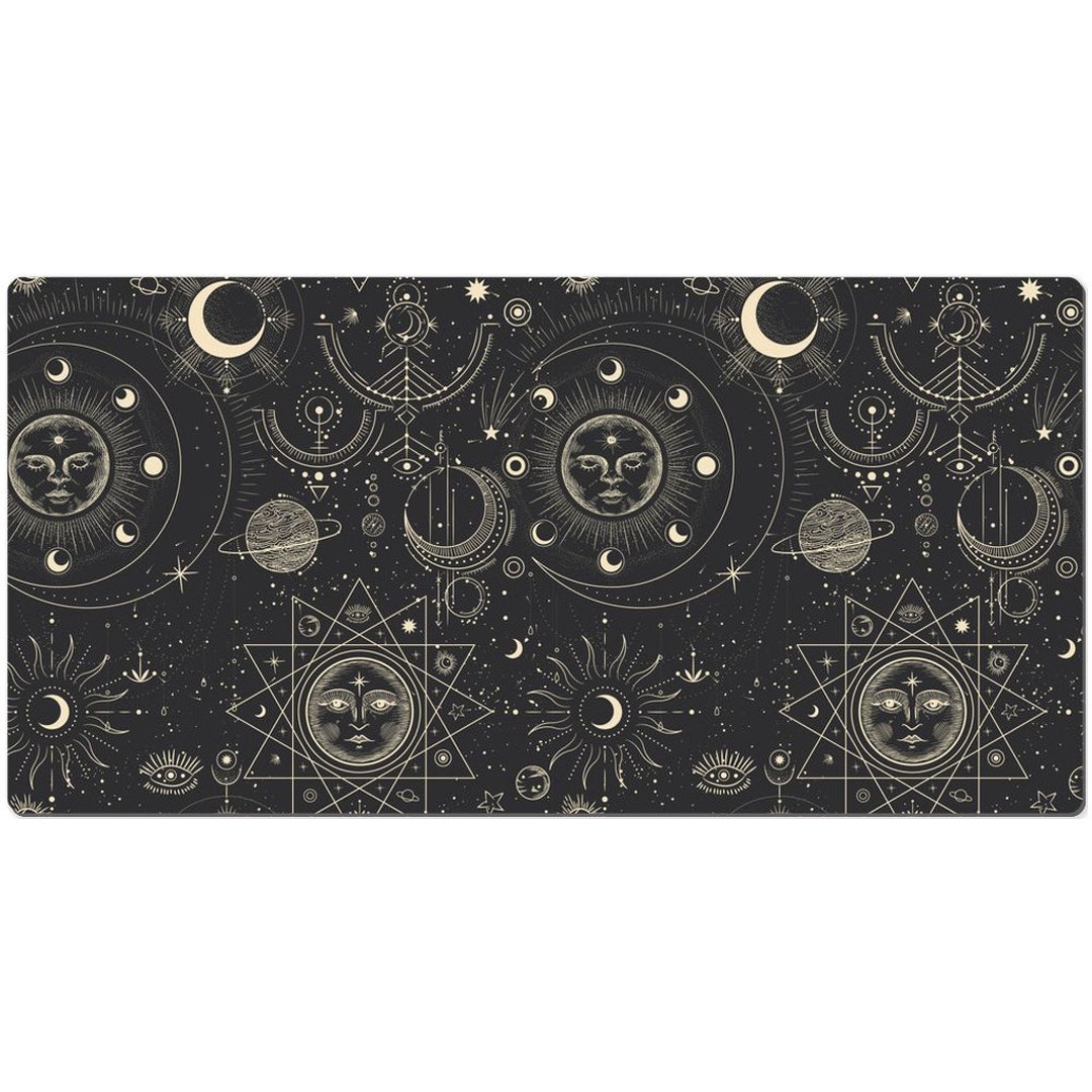 Celestial Desk Mat | Space Desk Mat | Astrology Workspace | Zodiac Desk ...