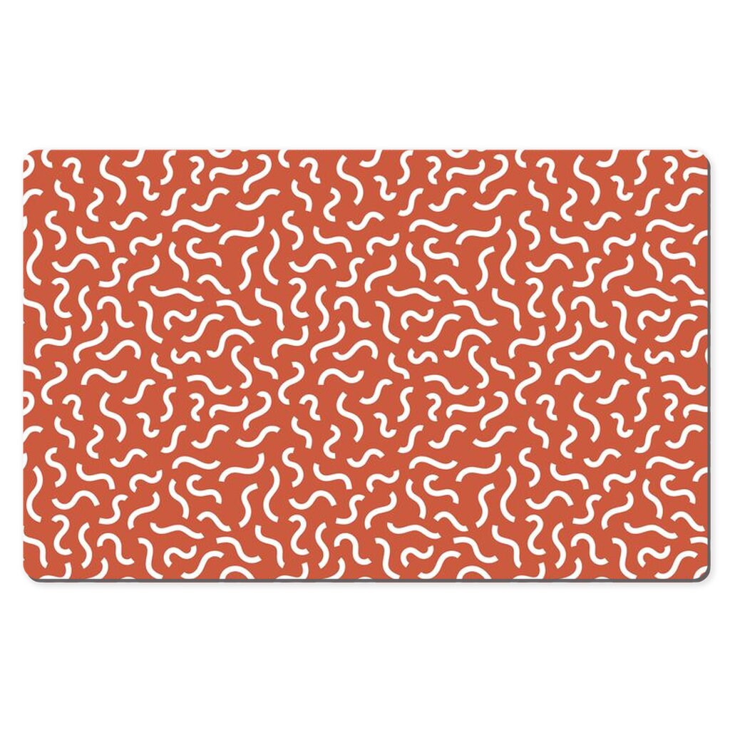 Squiggle Desk Mat Pattern Desk Mat Abstract Desk Mat - Etsy