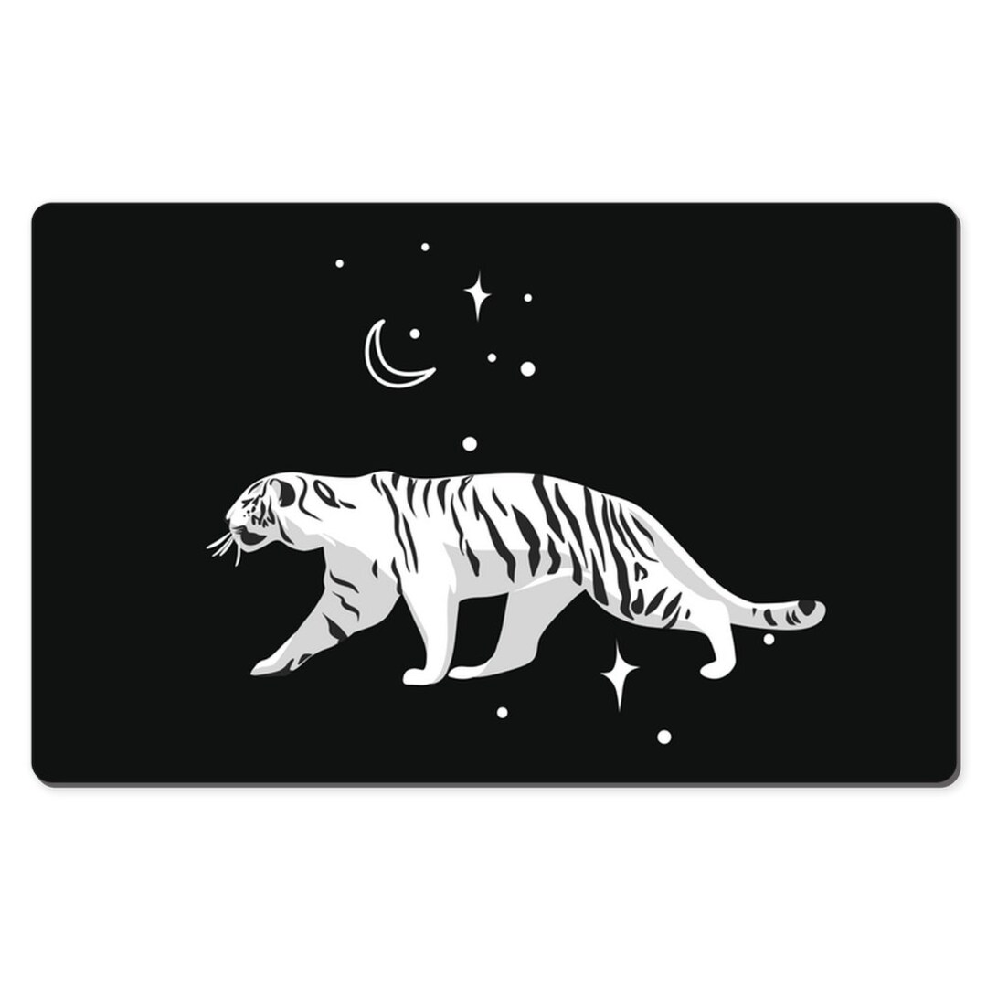Personalized Tiger Desk Pad - Animal Print Large Desk Mat - Gaming Mat ...