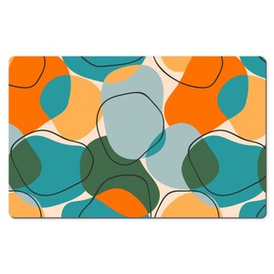 Colorful Desk Mat | Abstract Desk Mat | Geometric Desk Mat | Minimal ...