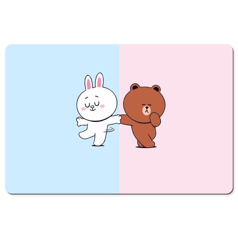 Line Friends Korean Kawaii Gamer Desk Mat Large Desk Pad Big | Etsy