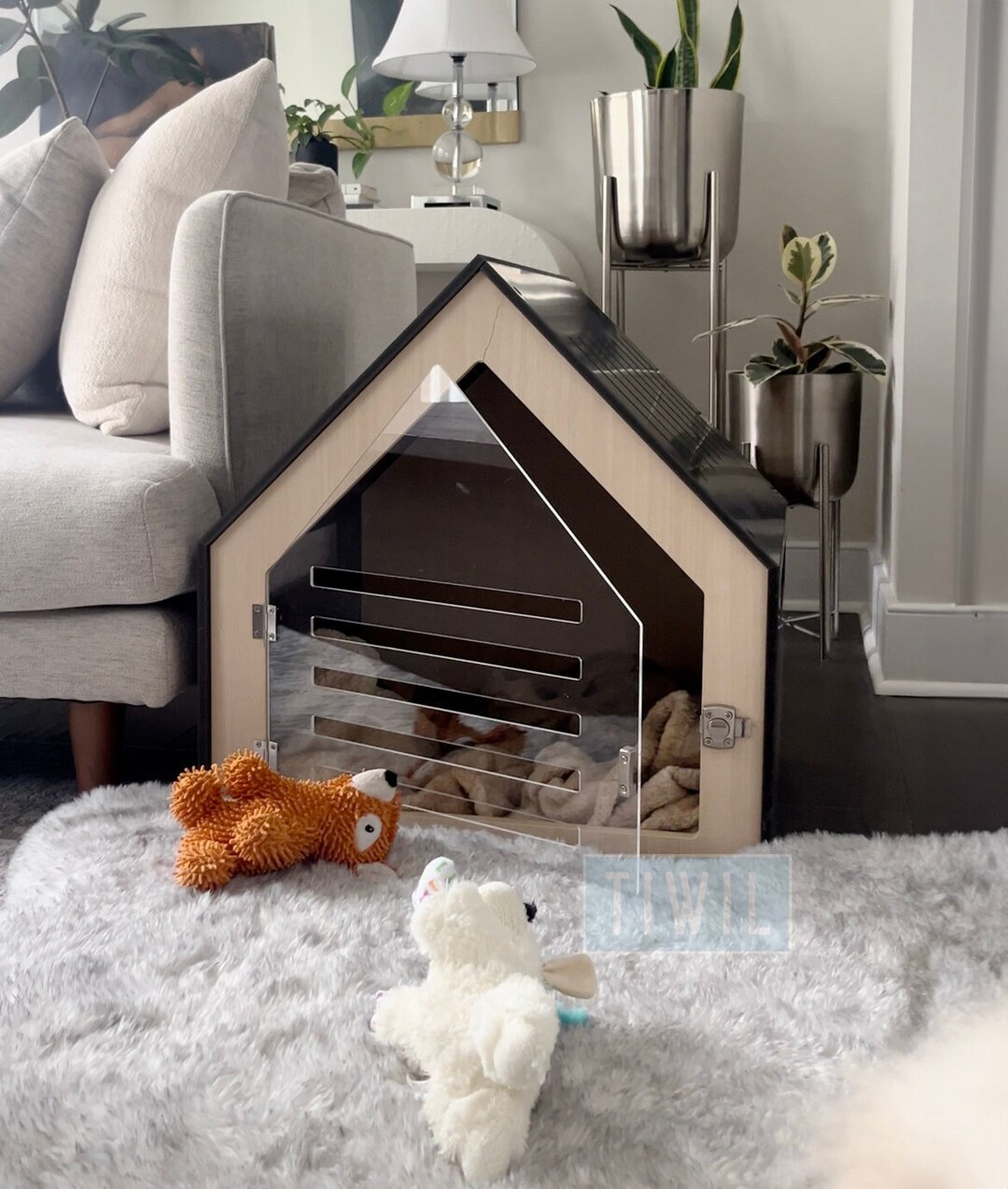 Modern Dog Crate,, Dog House, Modern Cat House House, Dog Bed, Pet ...