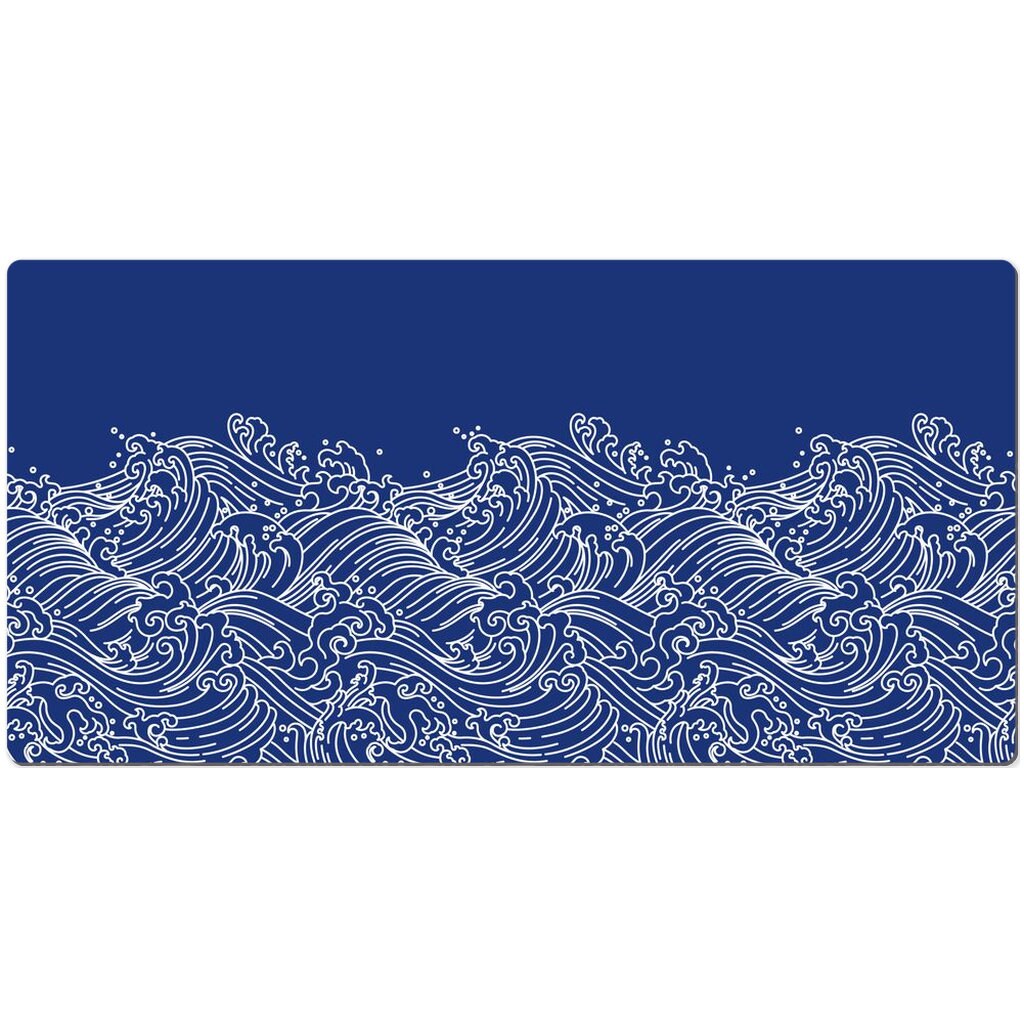 Kawaii Desk Mat Vintage Blue Desk Mat the Great Wave off - Etsy