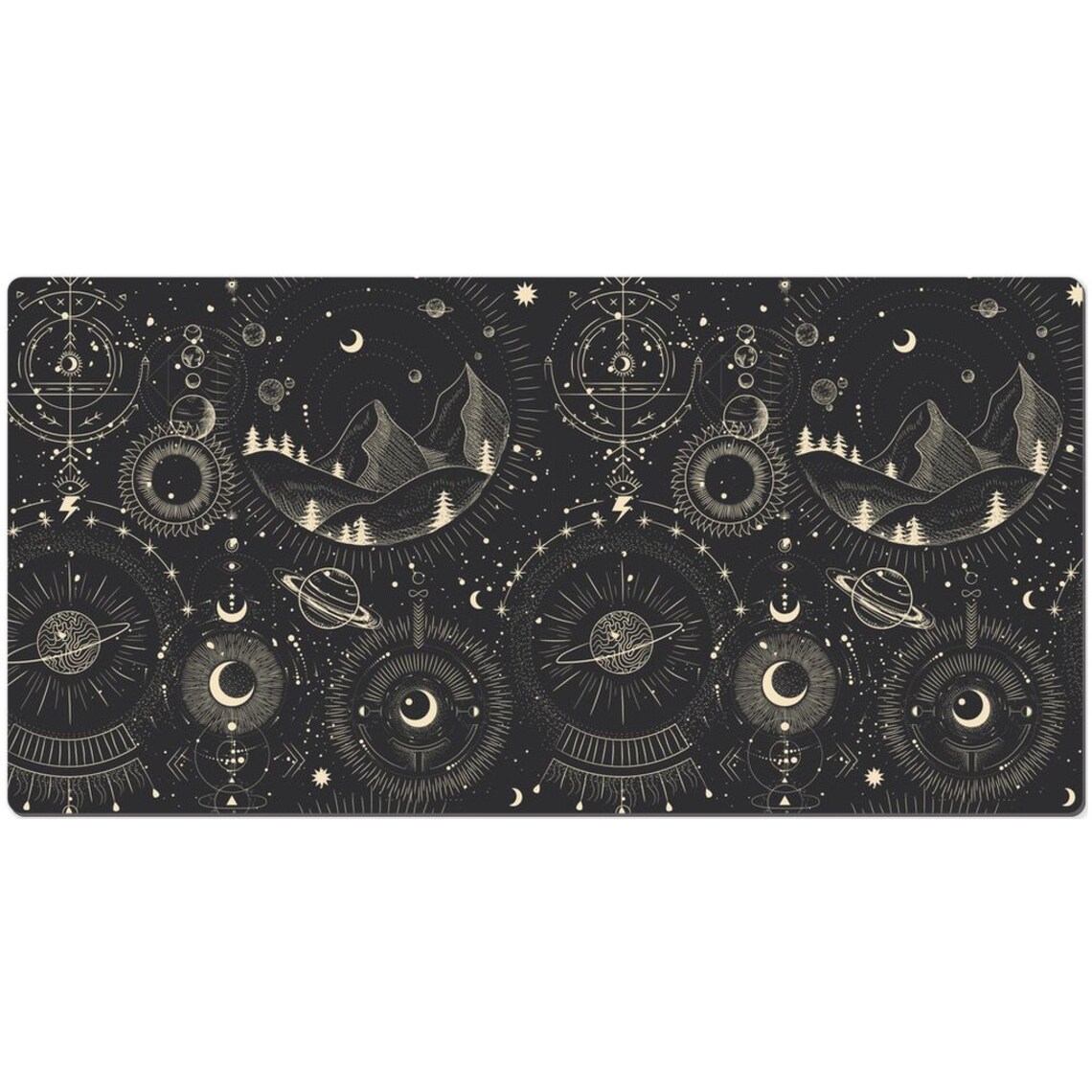 Celestial Desk Mat Space Desk Mat Astrology Workspace - Etsy