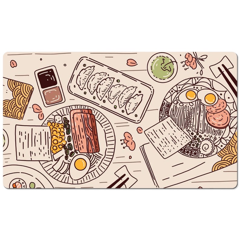 Japanese Ramen Sushi Gift Mouse Pad Gamer Mouse Pad Egg Gift - Etsy