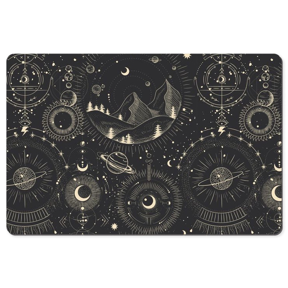 Celestial Desk Mat Space Desk Mat Astrology Workspace | Etsy