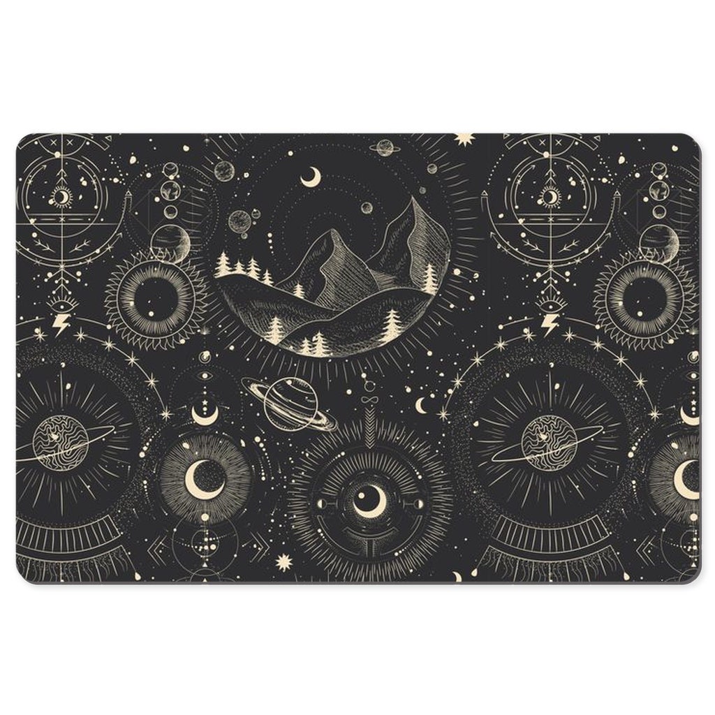 Celestial Desk Mat Space Desk Mat Astrology Workspace | Etsy