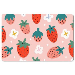 Strawberry Desk Mat, Fruit Mouse Pad, Strawberry Decoration, Gamer ...