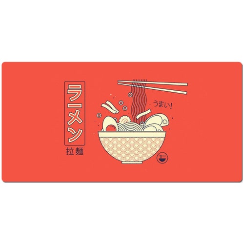 Japanese Ramen Desk Mat Kawaii Desk Pad Large Gaming Mouse - Etsy
