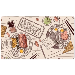 Japanese Ramen Sushi Gift Mouse Pad Gamer Mouse Pad Egg Gift Food Mouse ...