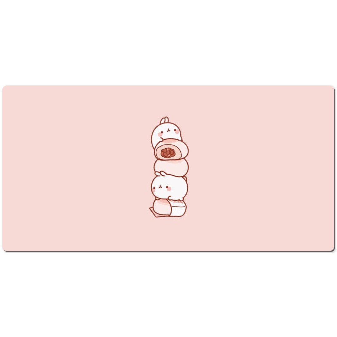 Cute Bunny Kawaii Desk Pad, Cute Mouse Pad, Extra Large Floral Desk Mat ...