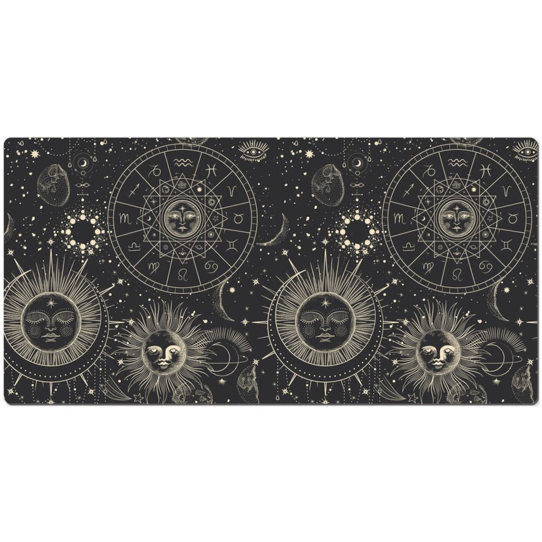 Celestial Desk Mat | Space Desk Mat | Astrology Workspace | Zodiac Desk ...