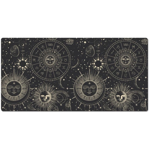 Celestial Desk Mat Space Desk Mat Astrology Workspace | Etsy